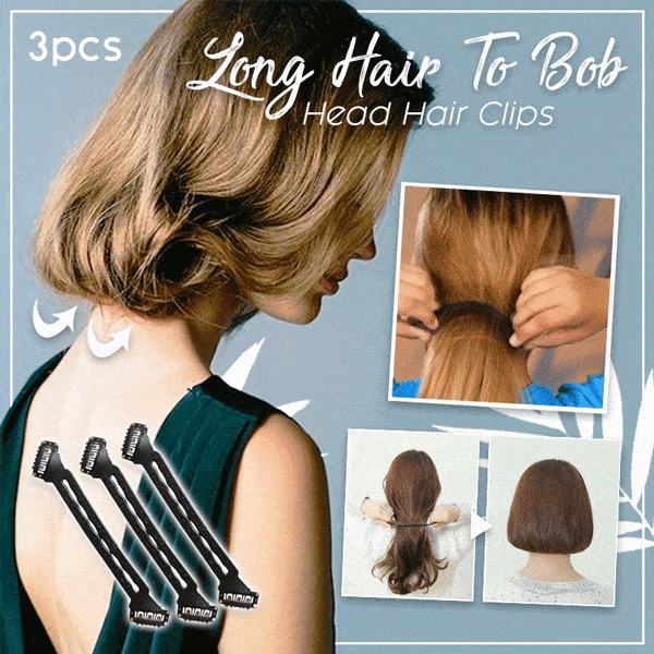 Long Hair To Bob Head Hair Clips - 3PCS – Berfromcal