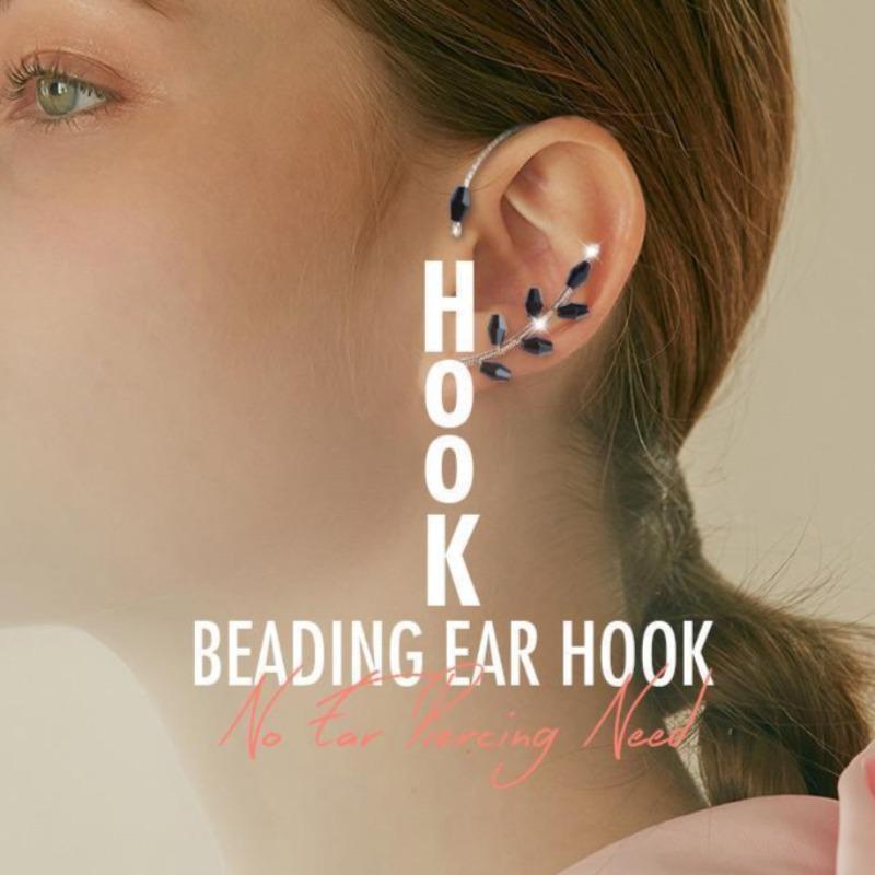 CrystalGoddess Vintage Asymmetrical Crystal Earrings Beading Ear Hook ...